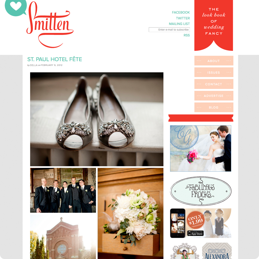 Published on Smitten {St. Paul Hotel}